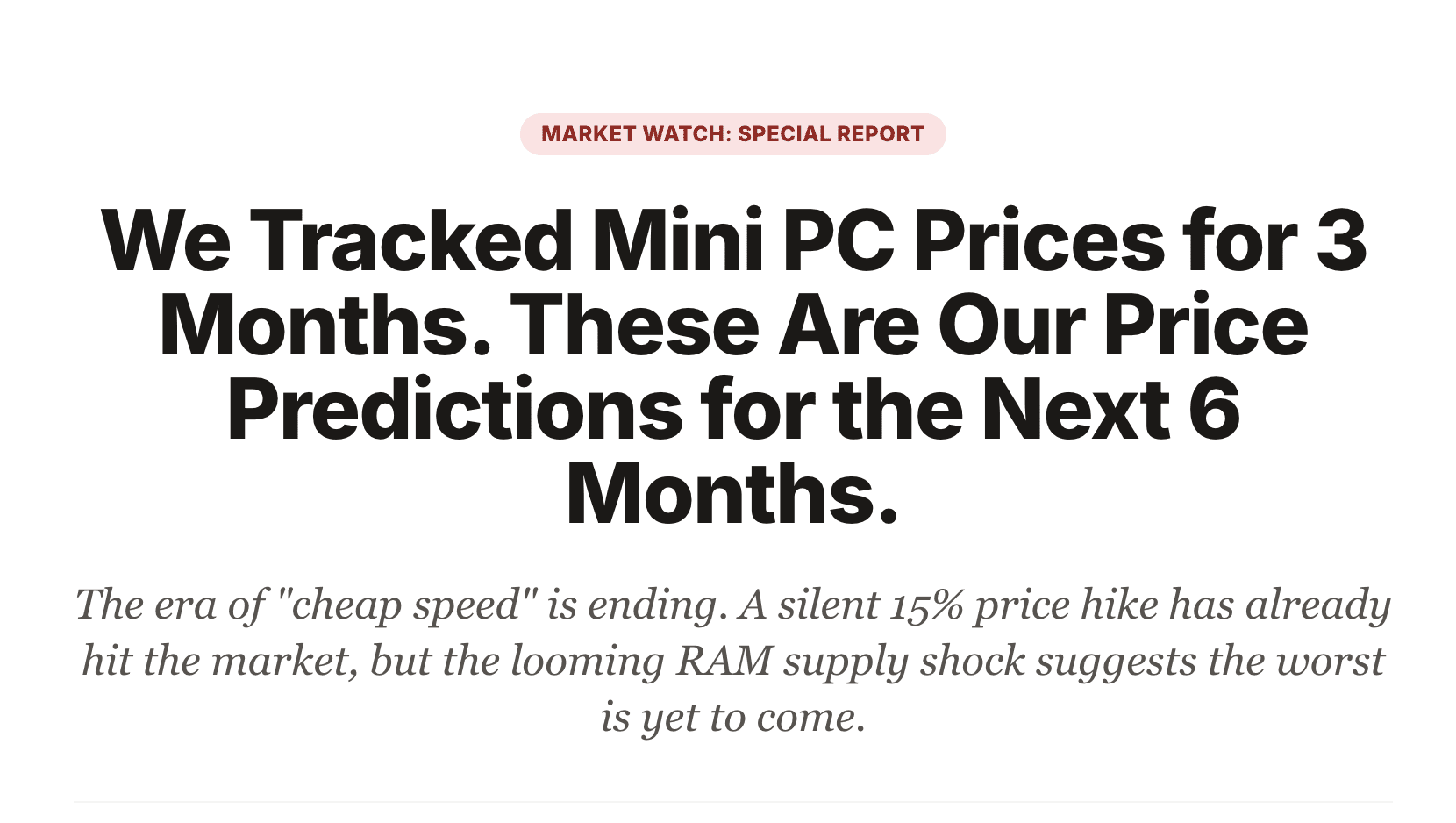 We Tracked Mini PC Prices for 3 Months. These Are Our Price Predictions ...