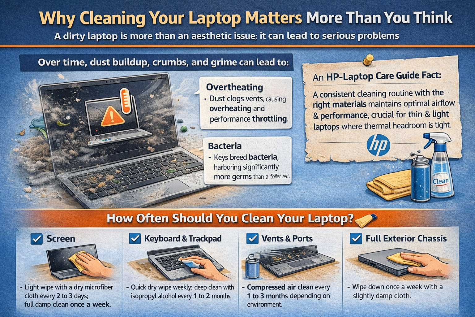 How to Clean a Laptop Like a Pro: The Complete Guide to Screen ...